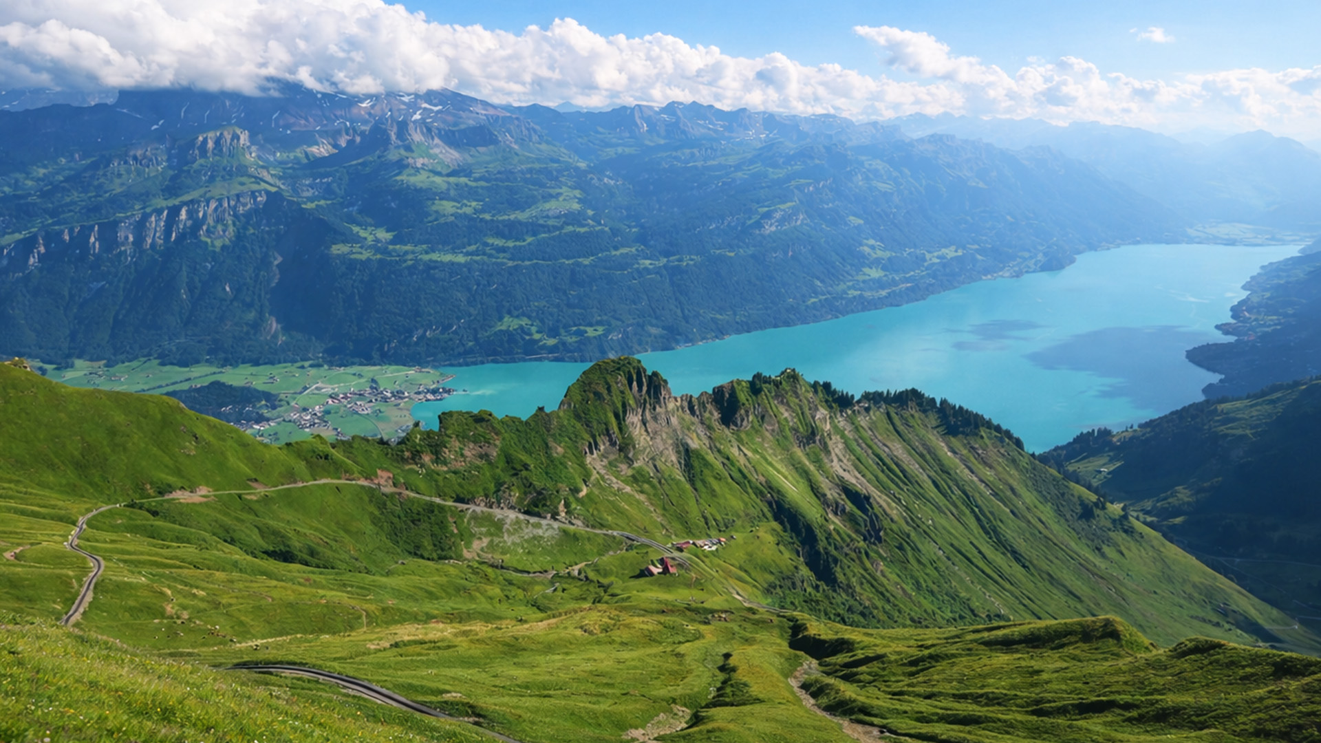 Scenic Brienz Rothorn Bahn train ride in Switzerland (4K)