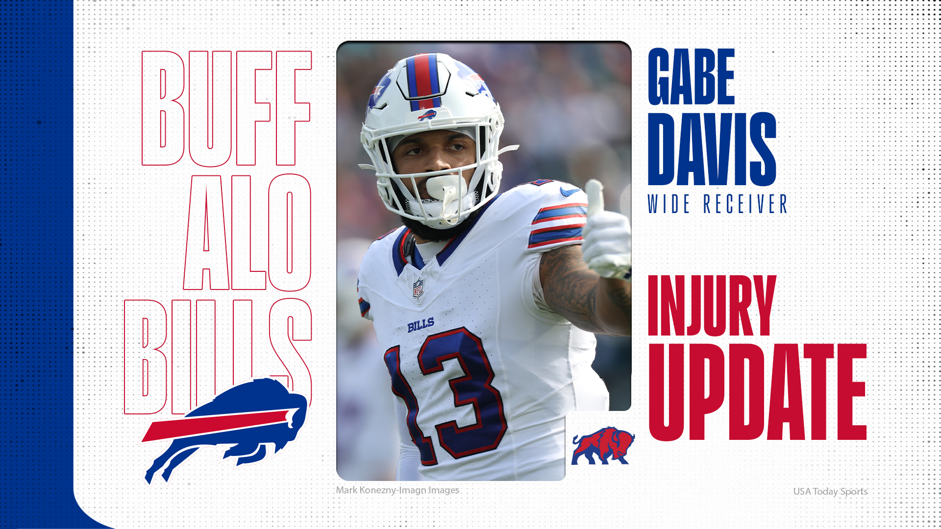 Injury update: Latest news on Bills WR Gabe Davis post-Jaguars win