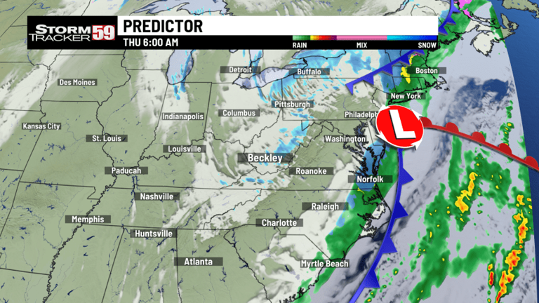 Stable conditions start the week, front arrives Wednesday