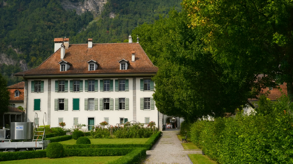A scenic walk through historic Interlaken