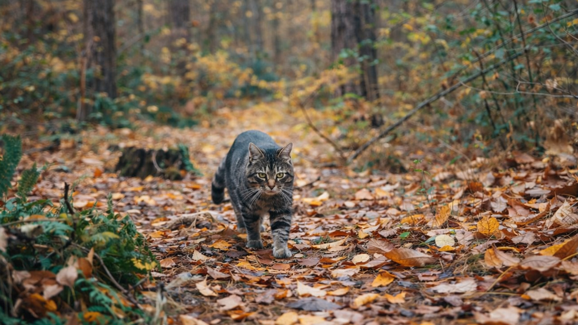 This was caught by a camera trap in the wild