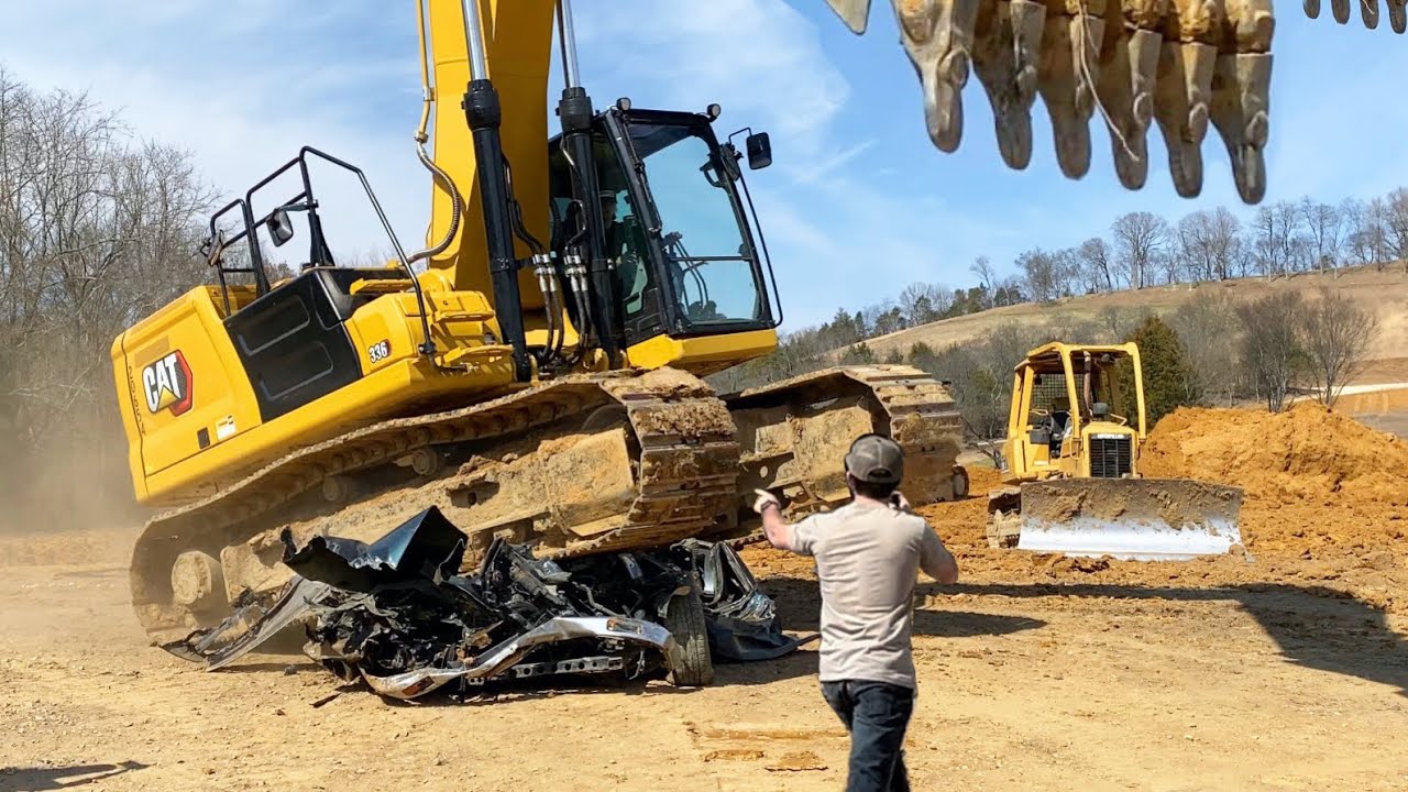 He let me borrow his truck - I ran it over with a bulldozer