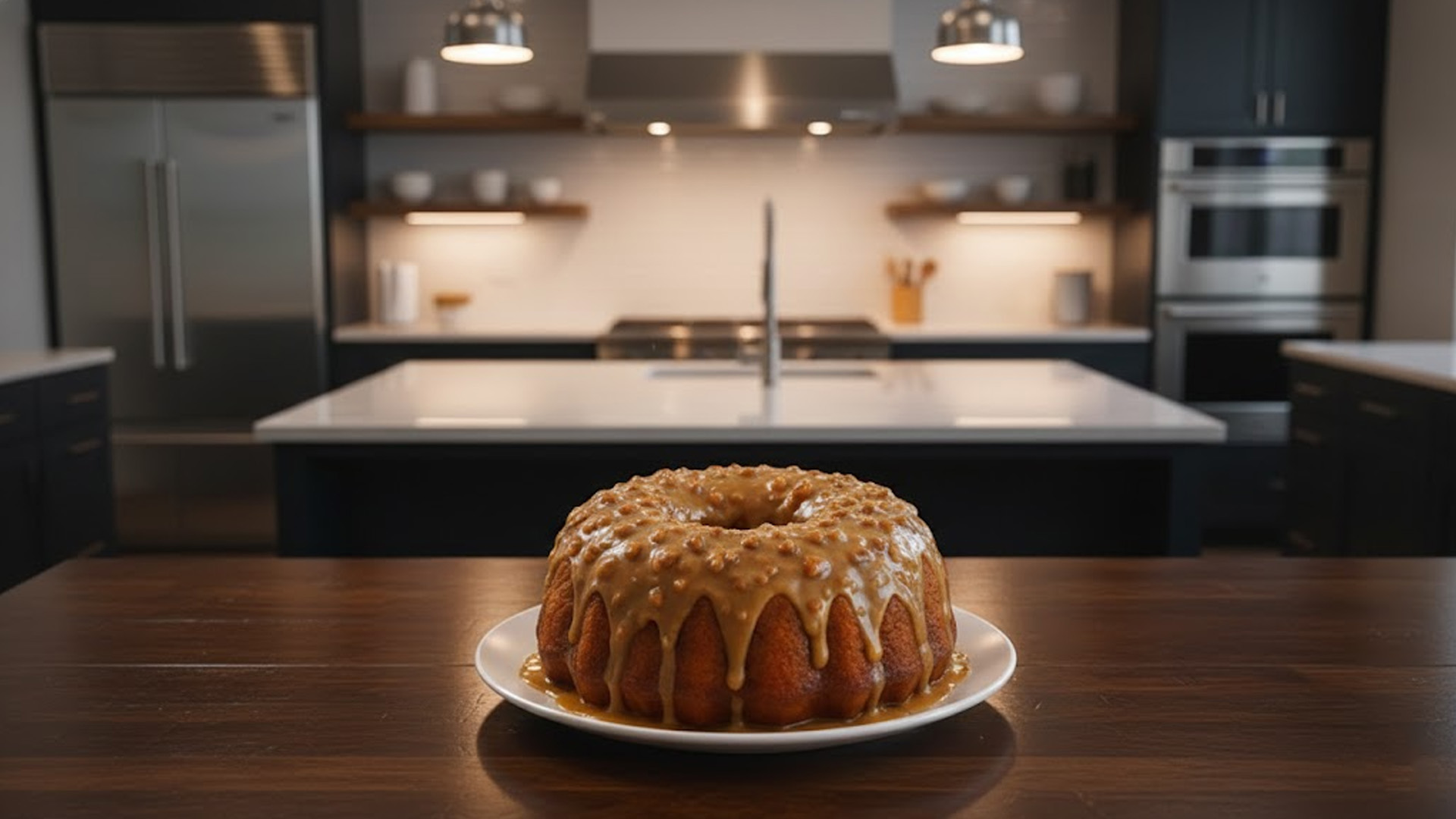 How to make caramel pecan bundt cake