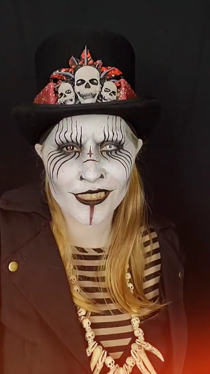 Epic Dr. Facilier makeup transformation