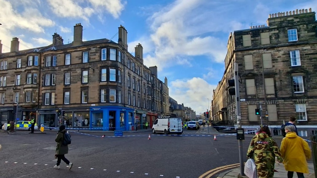 Edinburgh incident: Dundas Street at junction with Henderson Row closed ...