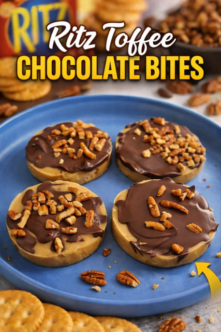 Ritz toffee chocolate bites that everyone goes crazy for