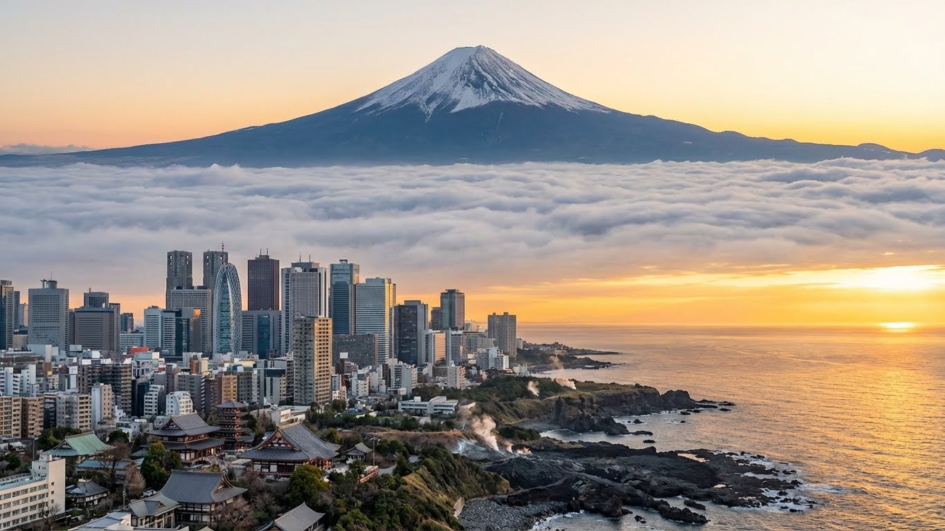 Japan’s islands forged by volcanoes, earthquakes and the surrounding seas