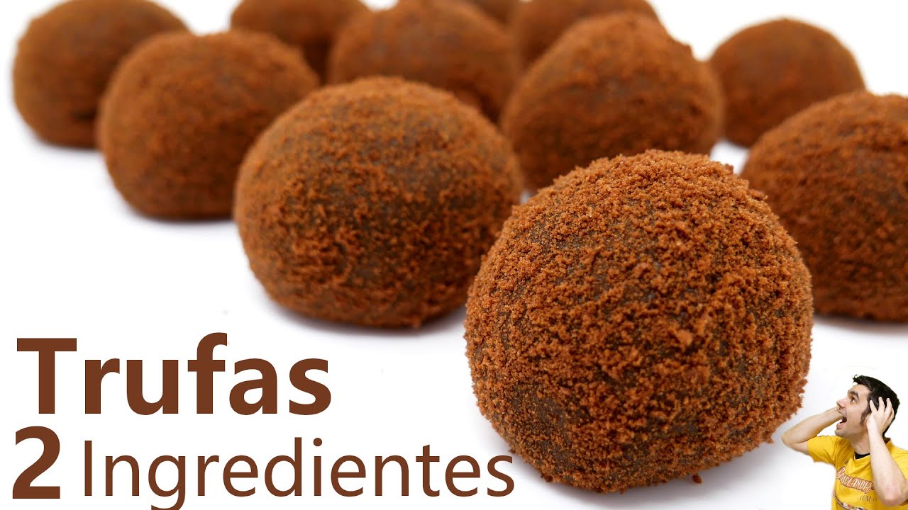Trufas de chocolate caseras con solo 2 ingredientes