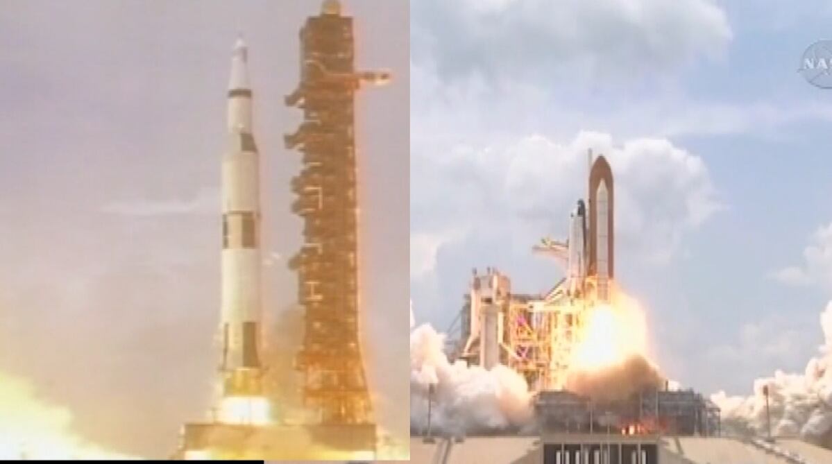 Historic NASA test structures demolished at Marshall Space Flight Center