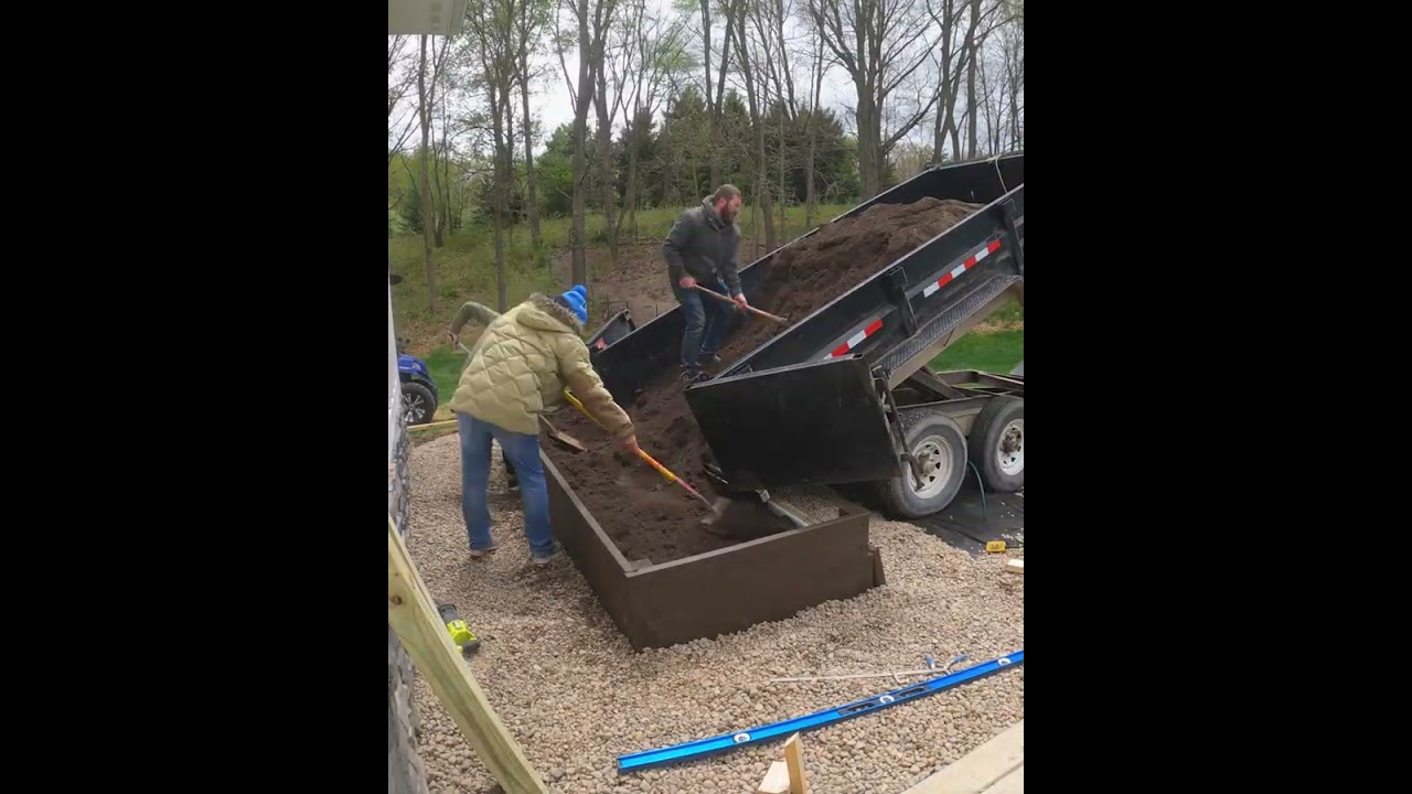 Raised vegetable gardens!