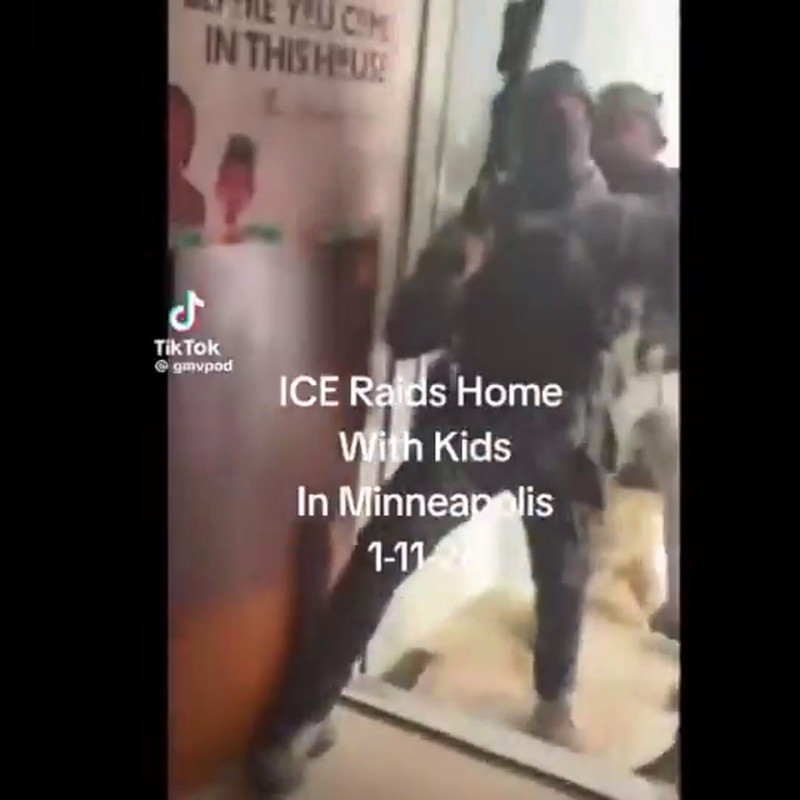 Video shows ICE breaking into home guns drawn without warrant