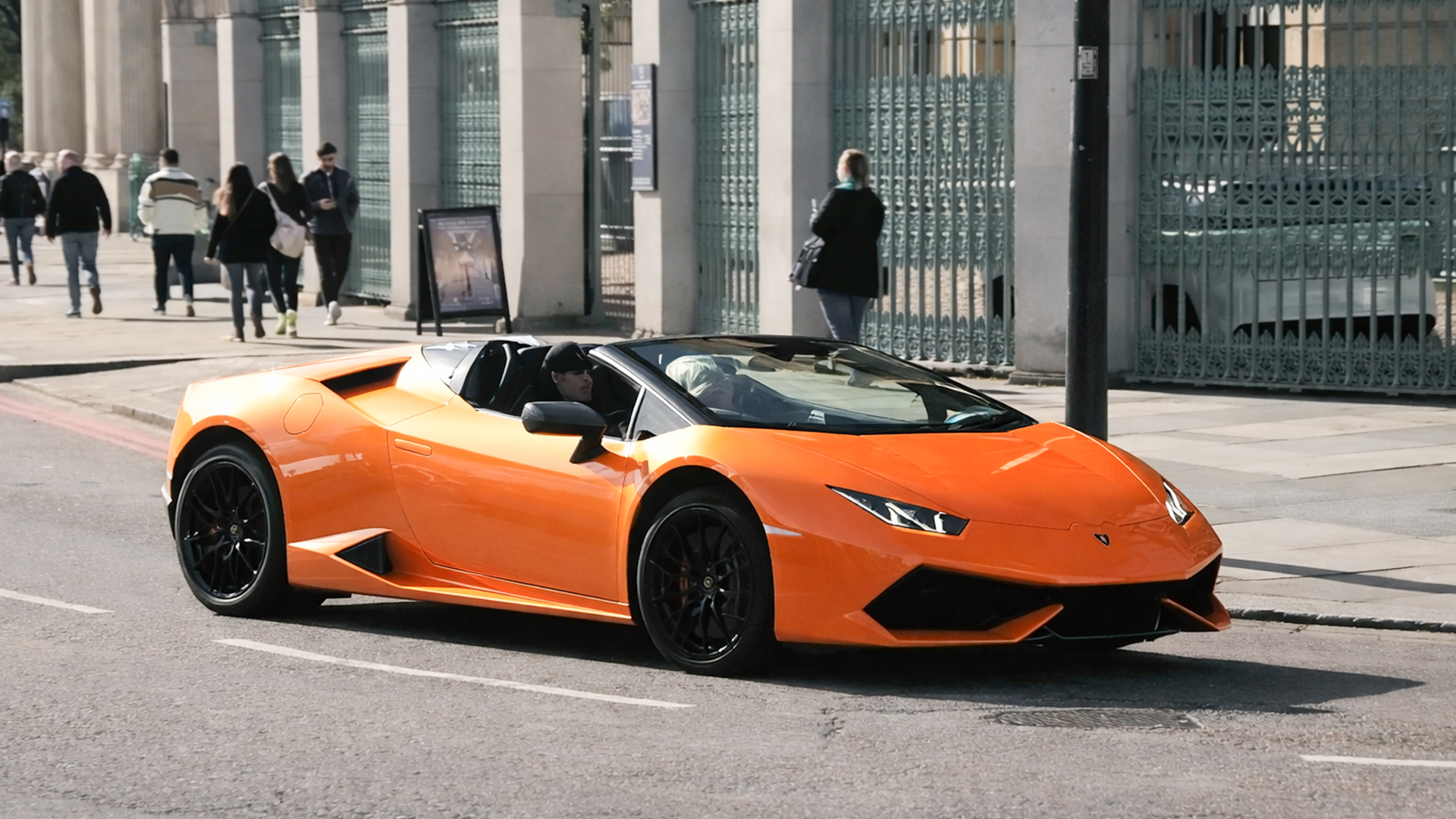 Lamborghini Huracán seen in busy London