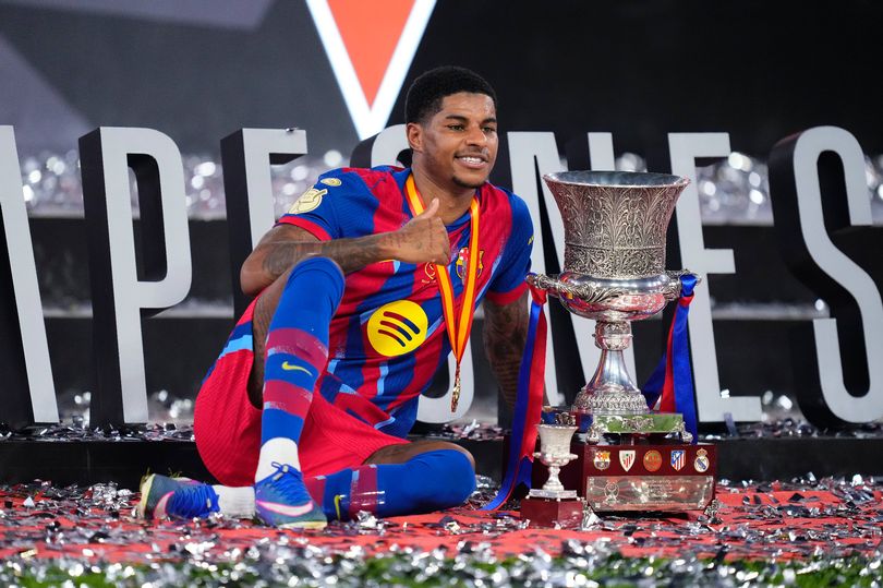 Classy Marcus Rashford gesture in Barcelona's Super Cup win over Real ...
