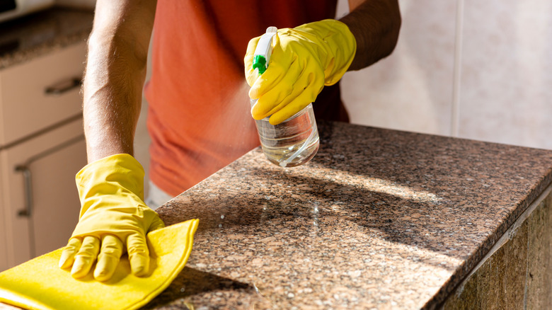 Eliminate water marks on granite countertops with this cleaning essential