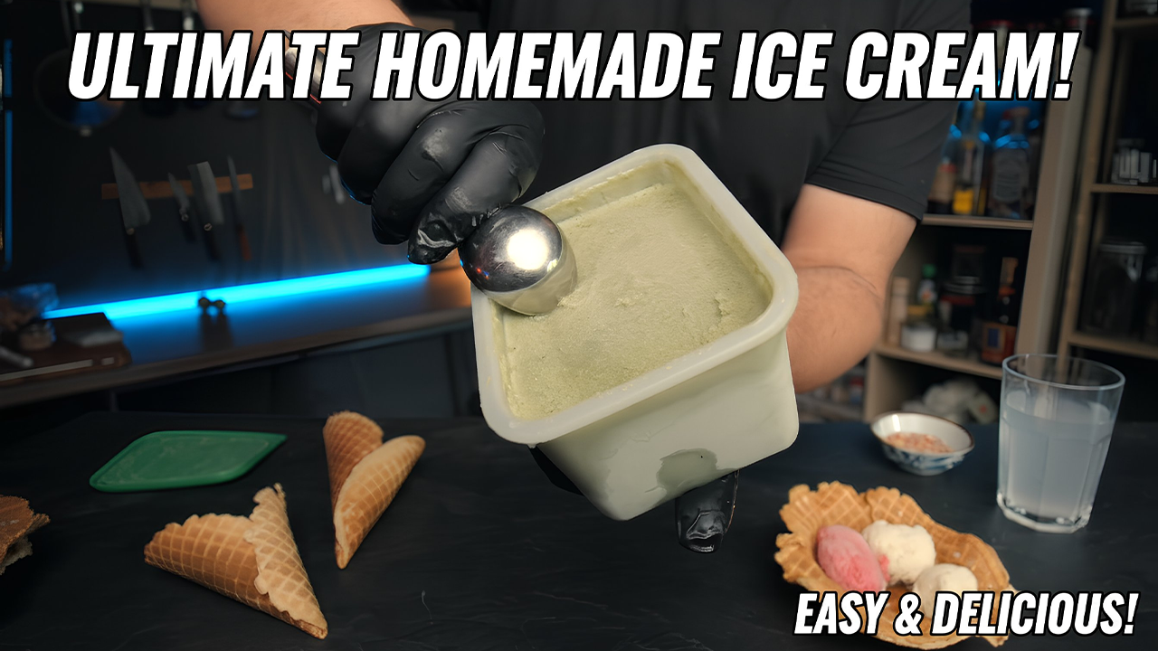 How to get smooth homemade ice cream without a machine