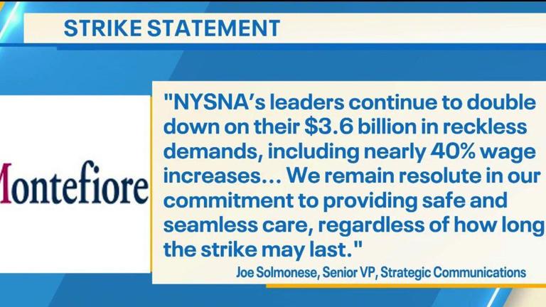 Thousands of NYC nurses on strike today at Mount Sinai, more hospitals ...