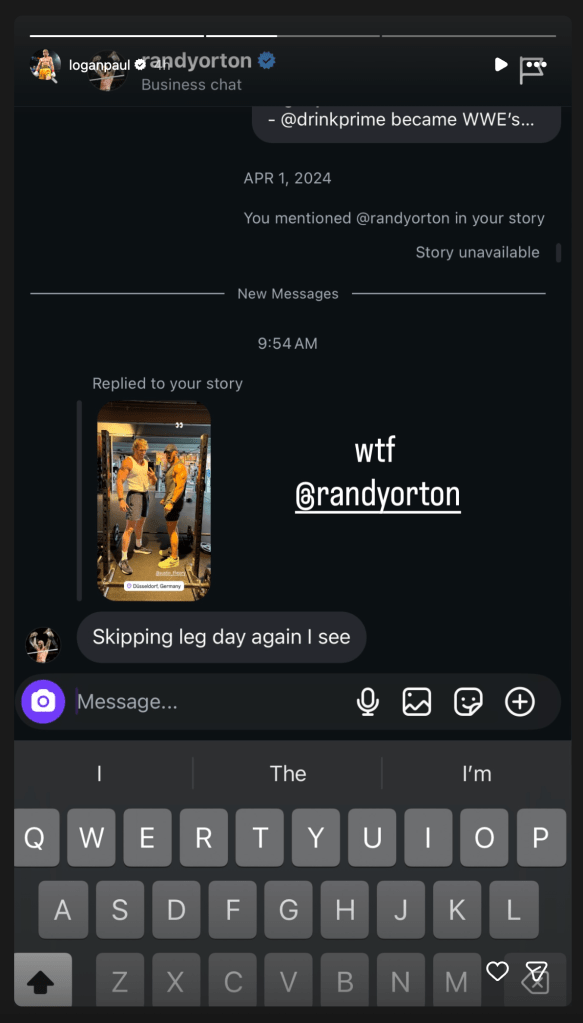 WWE star trolls Logan Paul about skipping leg day in the gym