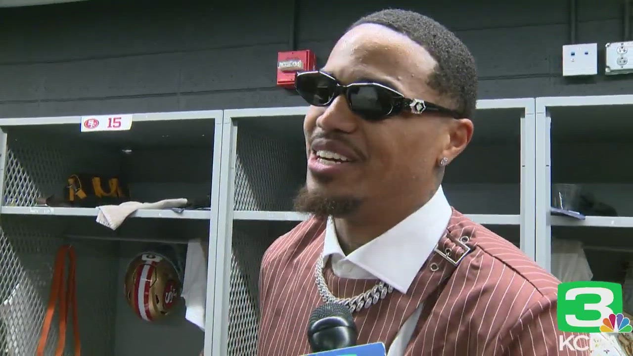 49ers WR Kendrick Bourne talks about 23-19 win over the Eagles in NFC ...