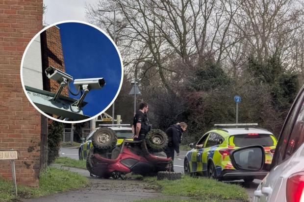 Police search for missing driver of quad bike which flipped in south ...