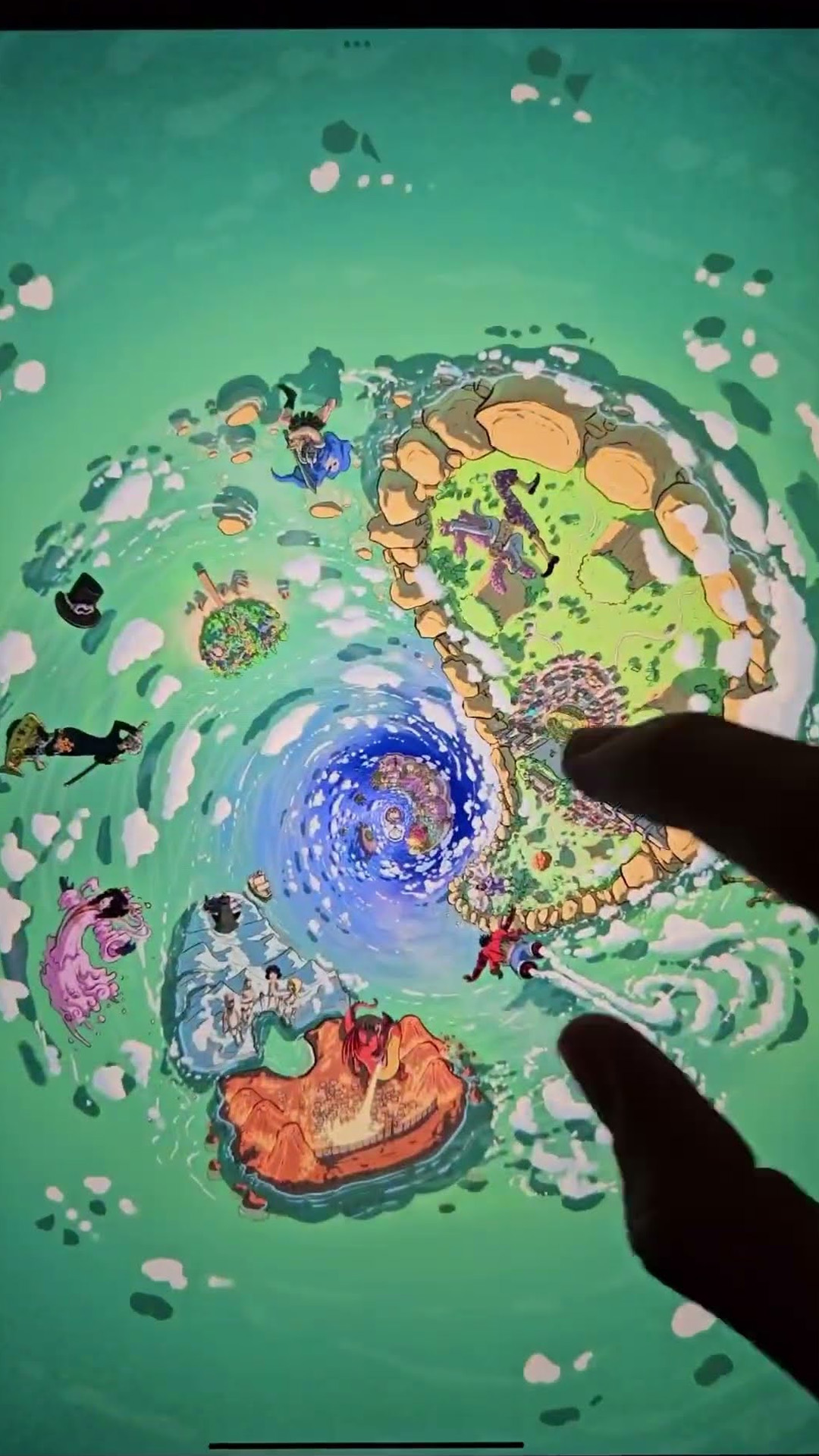 One Piece Summarized Infinite Zoom Drawing