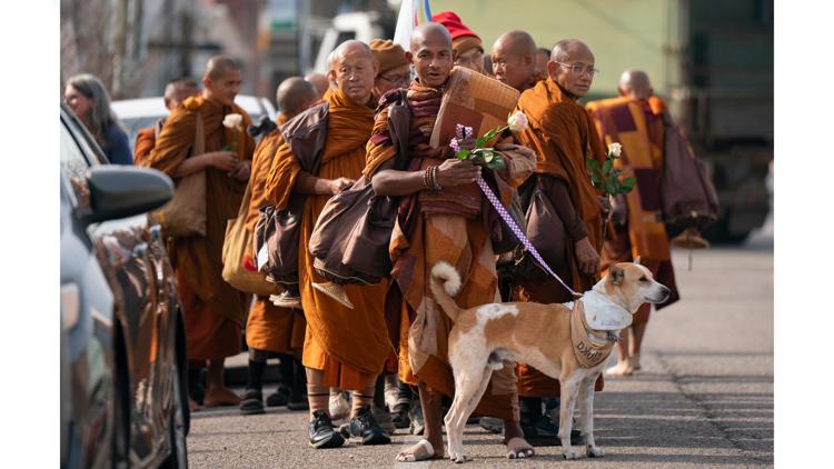 Monks expected to walk through North Carolina, Virginia for peace