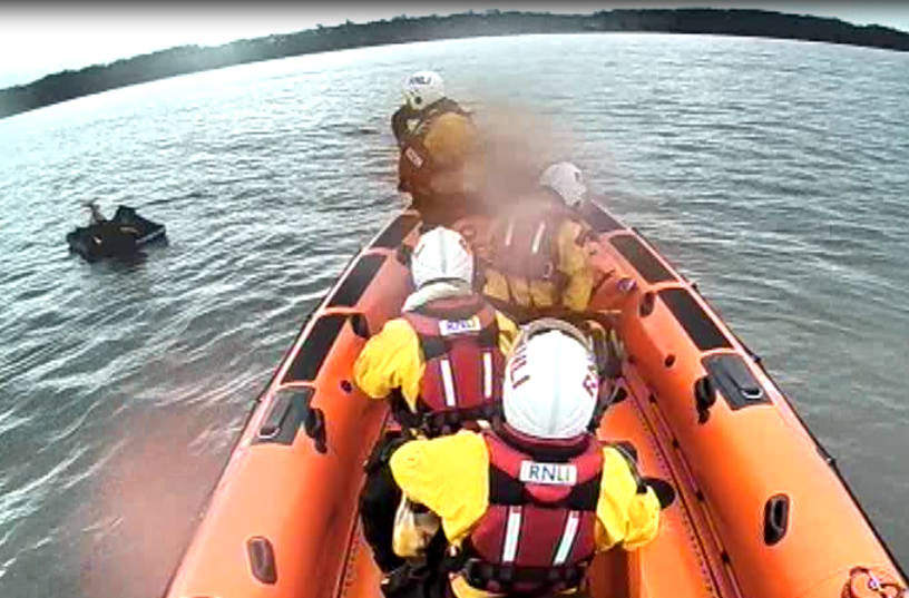 Queensferry lifeboat crews rescue man stranded on inflatable mattress