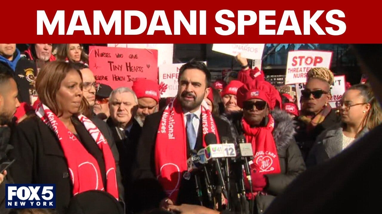 Mamdani speaks at NYC nurses strike: Full video