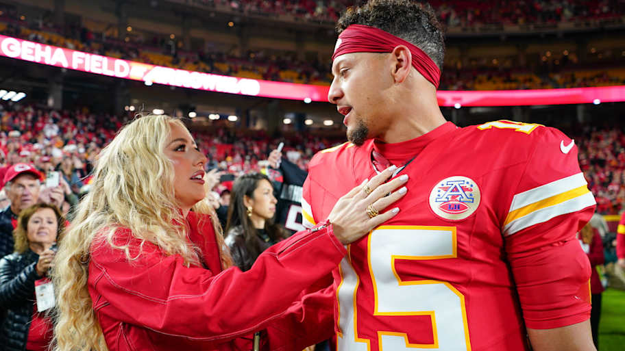 Brittany Mahomes gets emotional in baby Golden first birthday photo