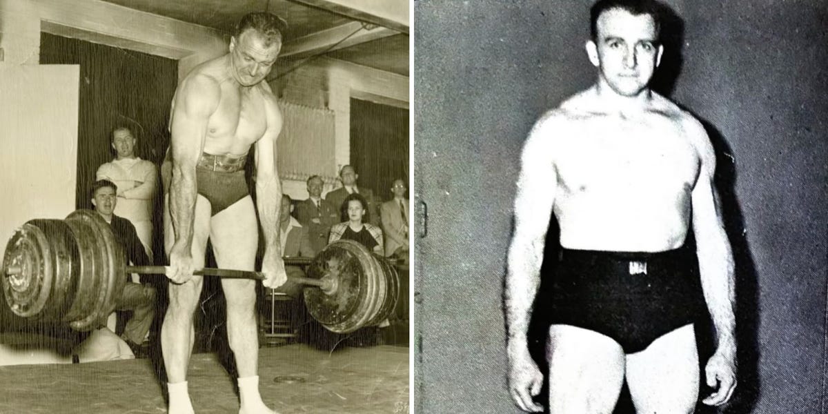 This 1940s strongman used homemade weights – and deadlifted 329kg at ...