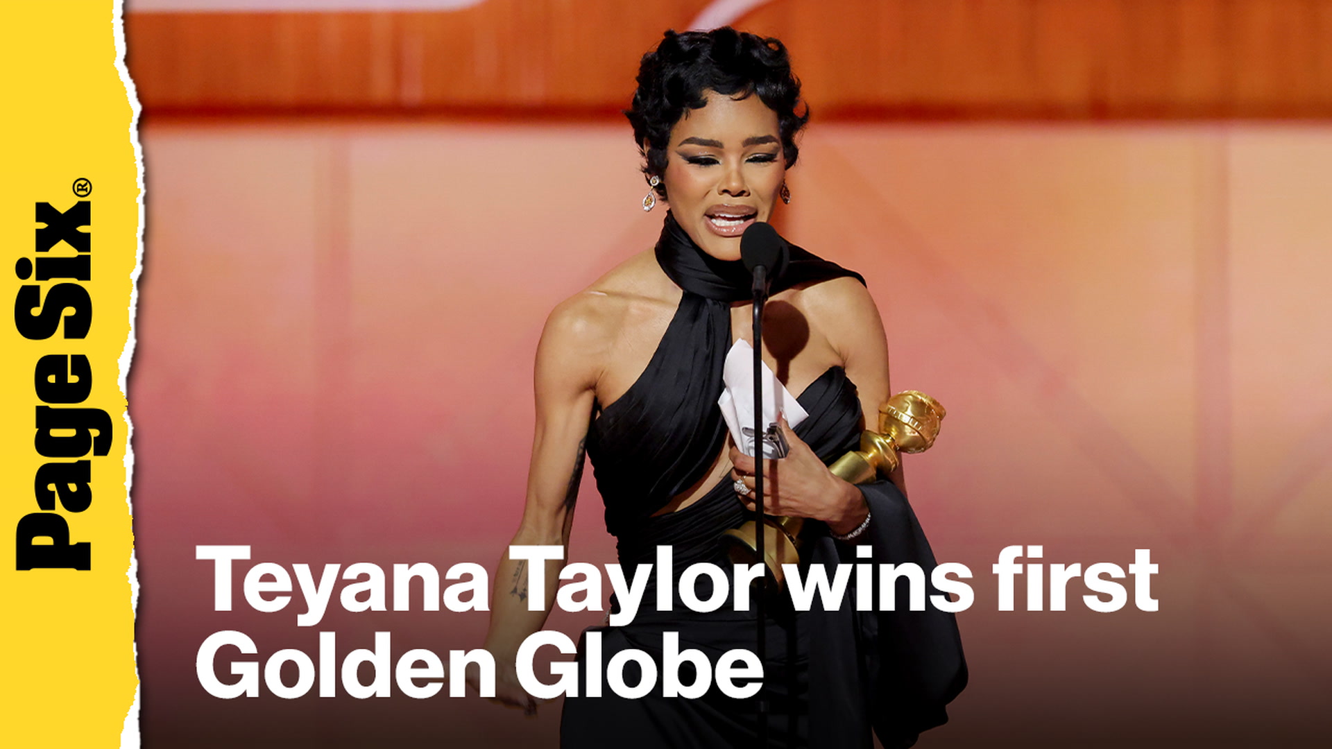 Teyana Taylor cries and curses as she wins first Golden Globe for 'One ...