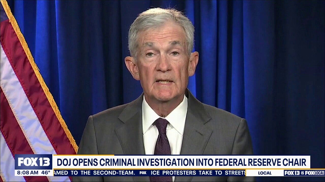 US Department of Justice opens criminal investigation into Fed chair ...