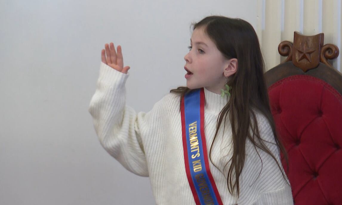 Vermont’s first kid governor sworn into office