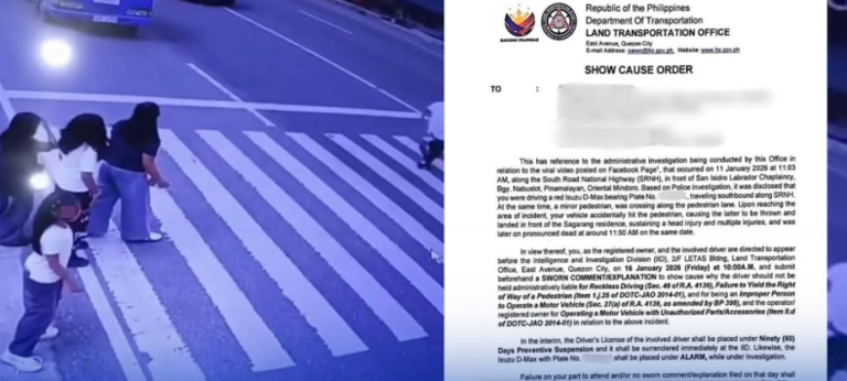 LTO to ensure drivers' proper training, discipline after boy's death in ...