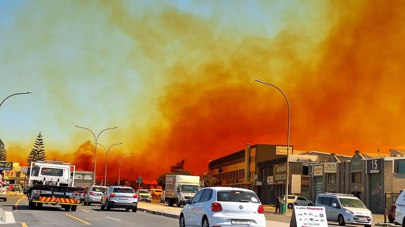 Hazmat alert declared after fire in Montague Gardens leads to road closures