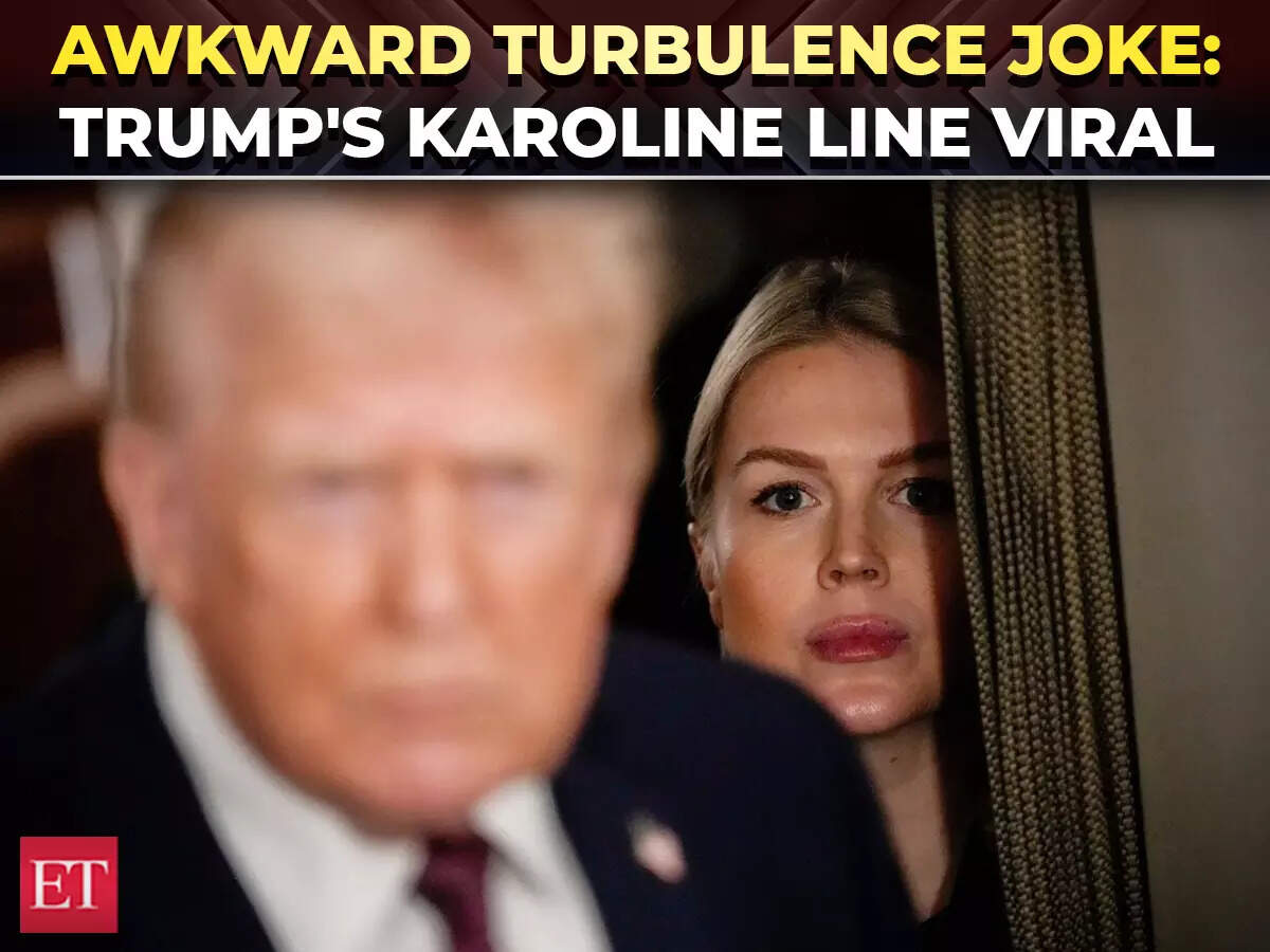 'Won’t grab Karoline' | Trump leaves Leavitt red-faced with awkward ...