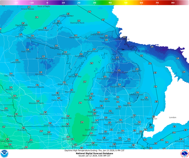 How long will the cold last? Arctic air to settle over Michigan
