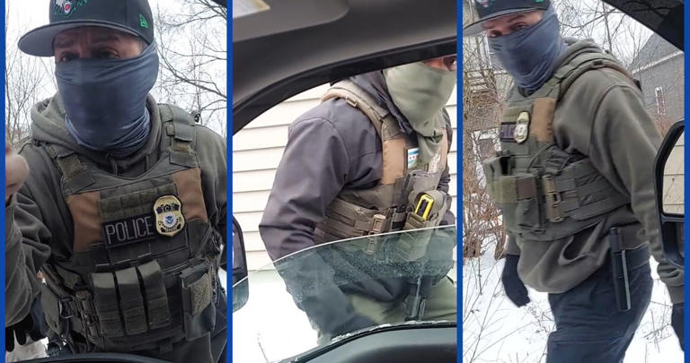 ICE agent threatens to kill man in car: "Did you not learn from what ...