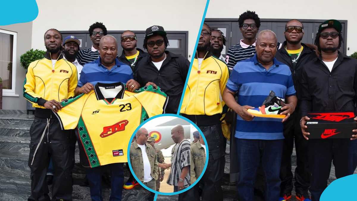 President Mahama rocks denim and FTY sneakers in trending fashion moment