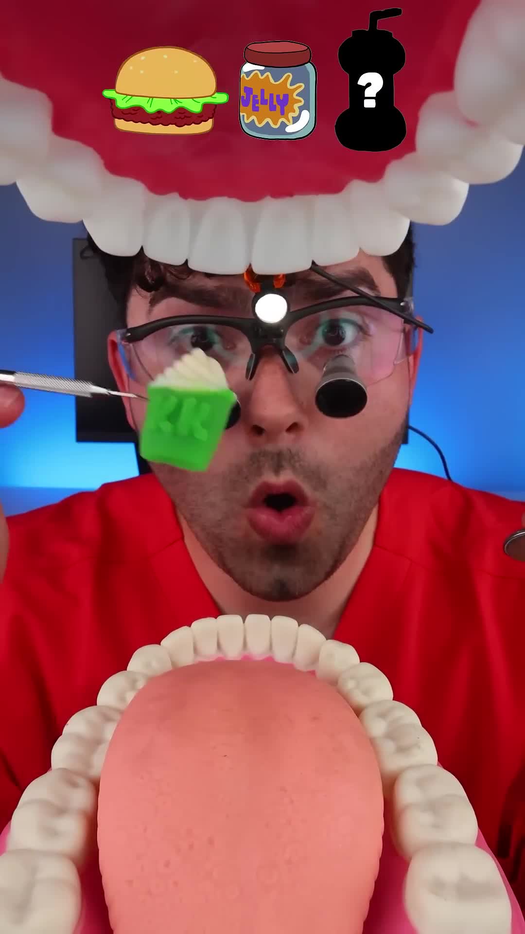 Guess the smile? (ASMR dental cleaning)