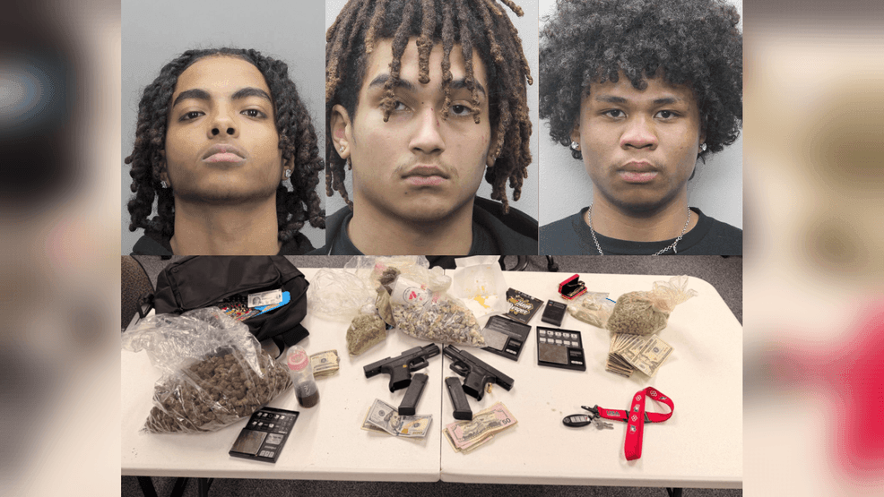 3 arrested after guns, drugs found during traffic stop in Fairfax County
