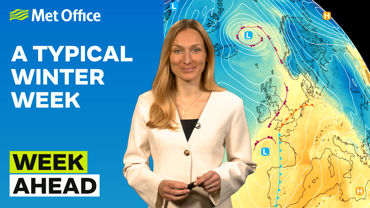 Week ahead 12/01/2026 – Milder week - Met Office weather forecast UK