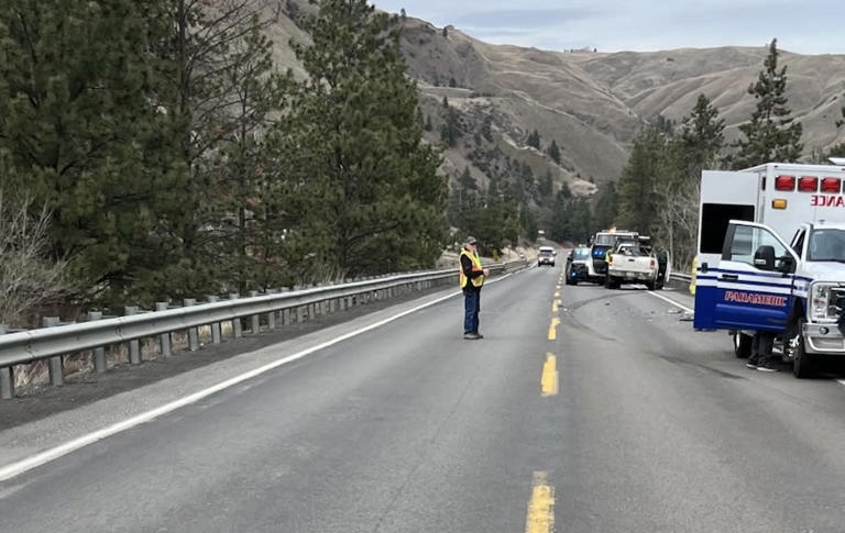 Person taken to hospital following crash near Riggins