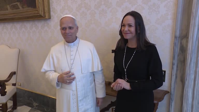 Pope Leo meets Venezuelan opposition leader Machado