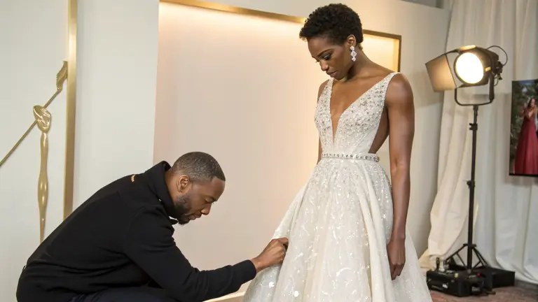 Stylist rescues Marc Jacobs gown before ceremony