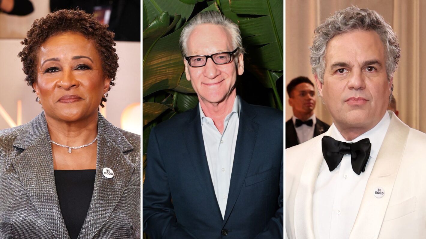 Bill Maher scoffs at Mark Ruffalo & others wearing political pins at ...