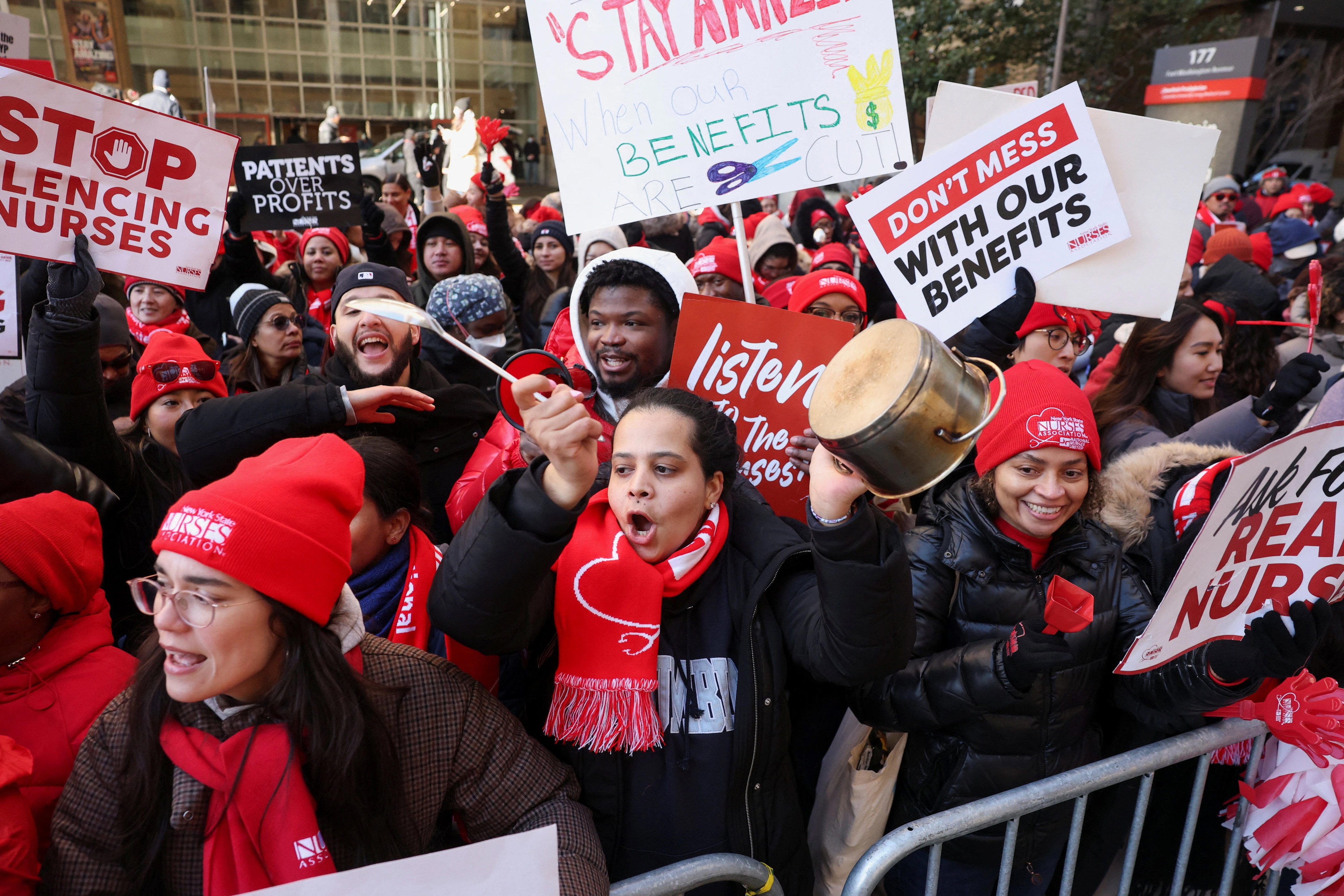 Nearly 15,000 nurses go on strike at several NYC hospitals