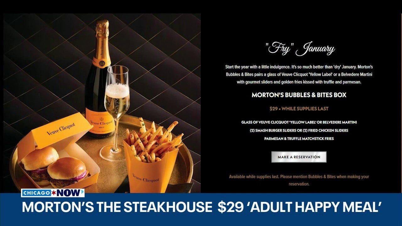Morton's Steakhouse launches $29 'adult happy meal' | ChicagoNOW