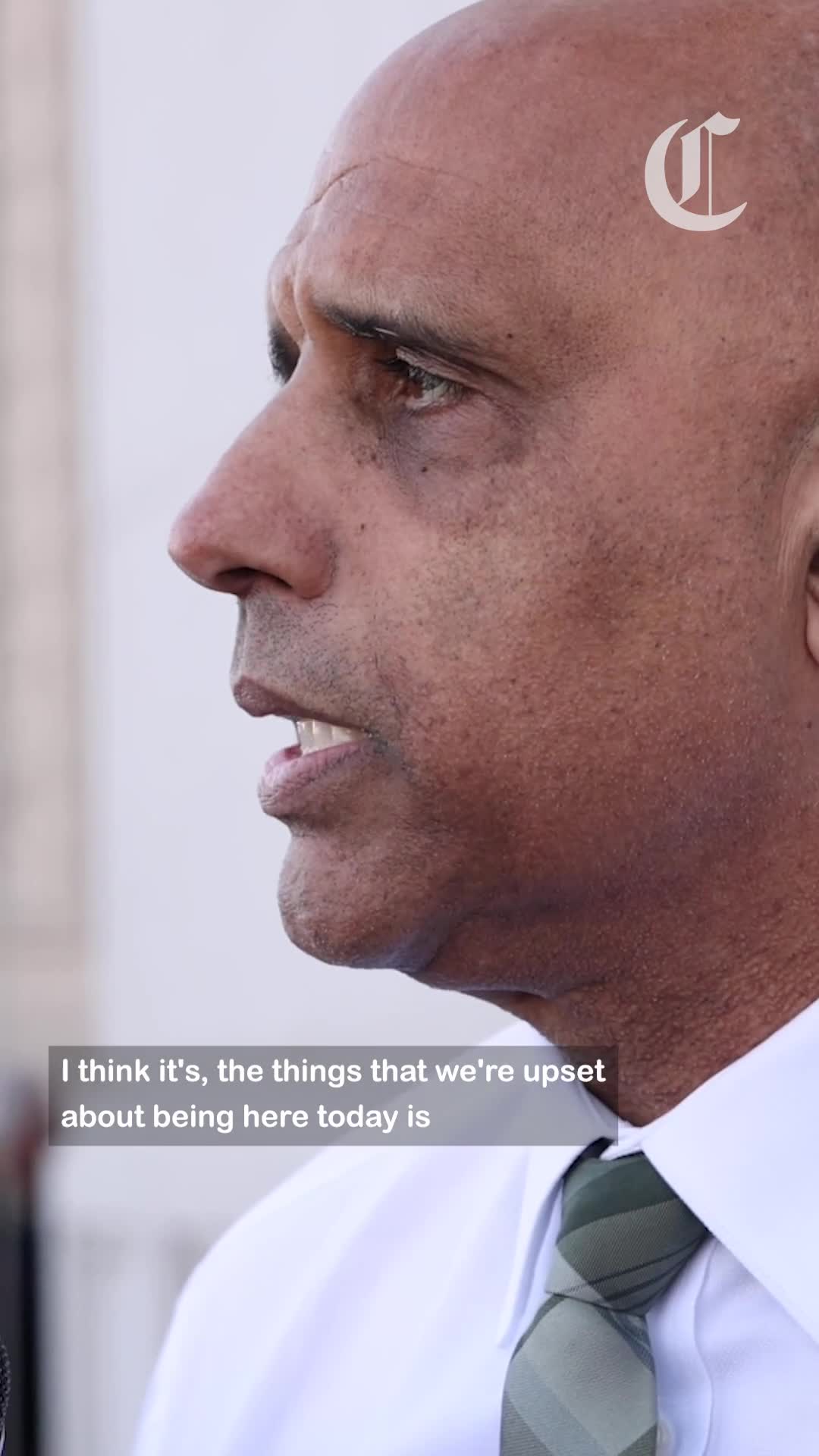 Caoch Beam's friends and family react at this memorial