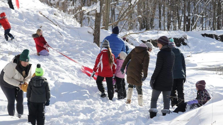 Ewalu Camp hosts fun day with sledding, crafts, and a look at Cedar ...