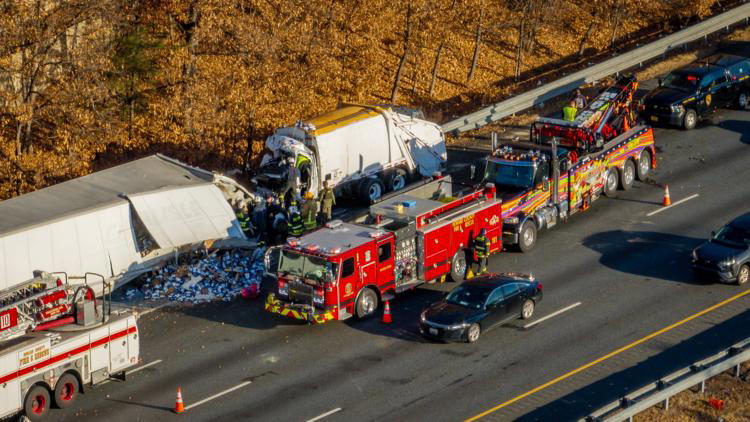 1 dead, 3 injured after trash truck strikes tractor trailer on I-95 in ...